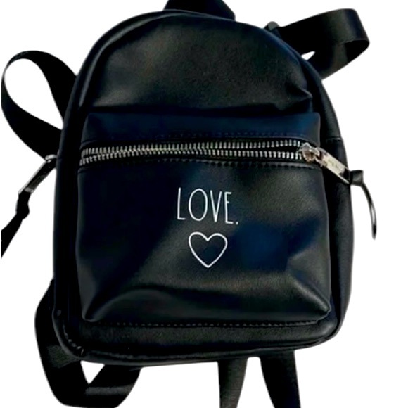 Rae Dunn | Bags | Rae Dunn Black Mini Backpack With Adjustable Straps ...